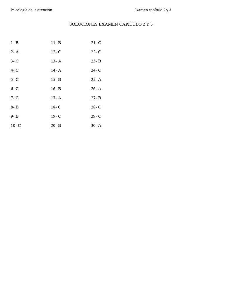 Soluciones Examen Capítulo 2 y 3 | PDF