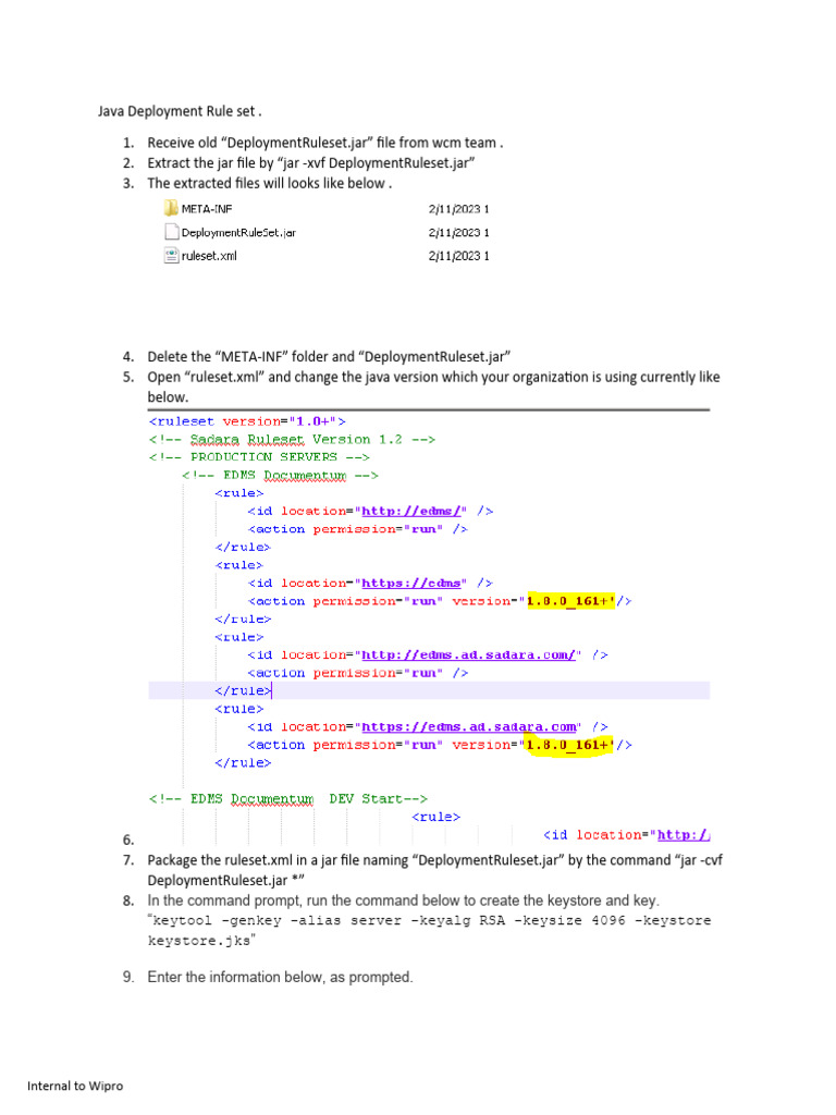 Java Deployment Rule Set Pdf System Software Computer File 1406