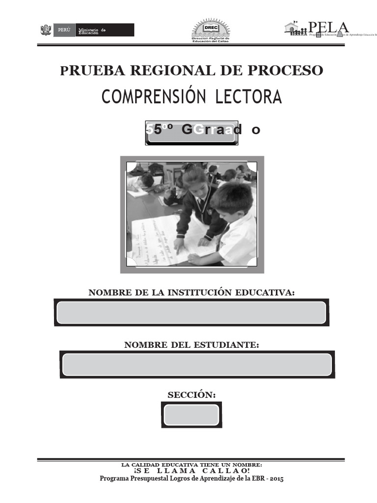 Evaluaciones Tipo ECE Comprensión Lectora de 5 | PDF