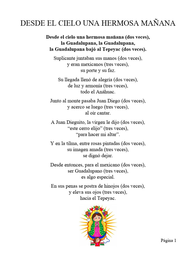 Desde El Cielo Una Hermosa Mañana | PDF