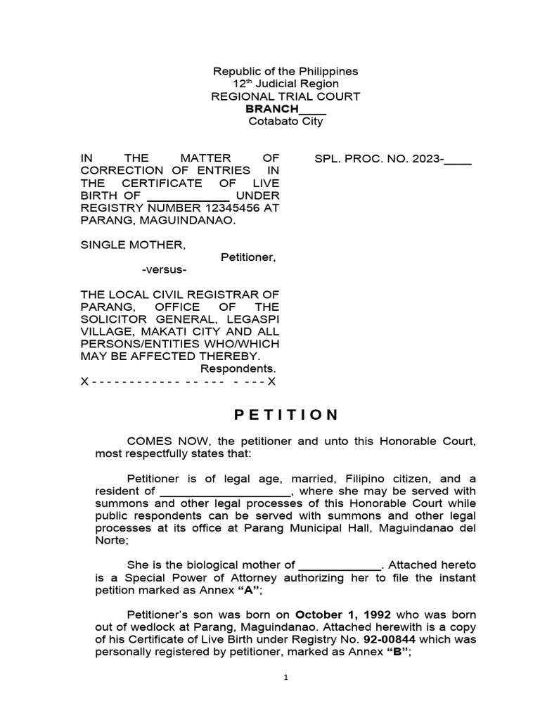 CLEP Petition Correction or Cancellation | PDF