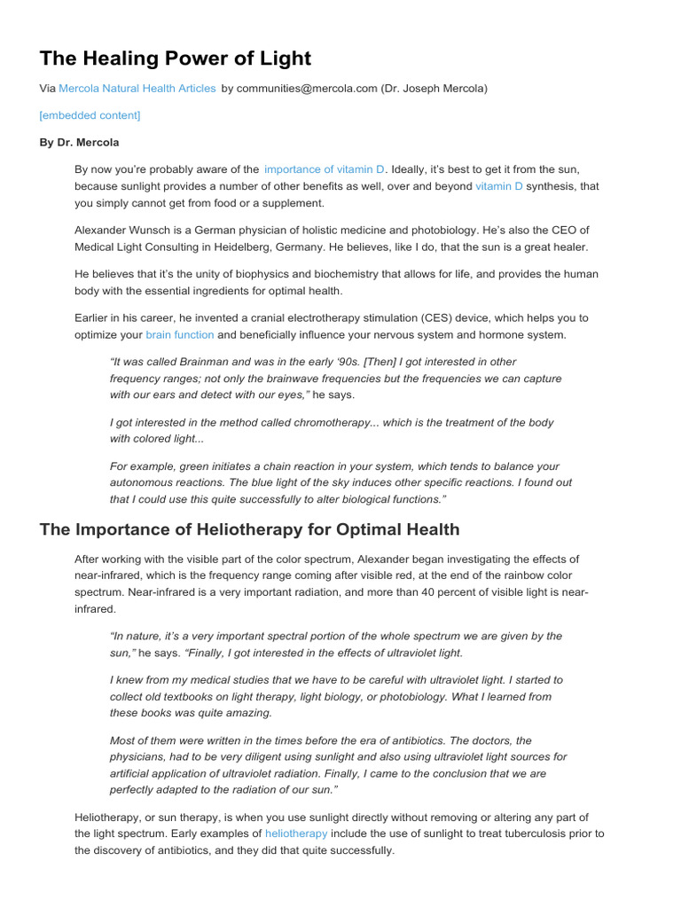 The Healing Power of Light | PDF