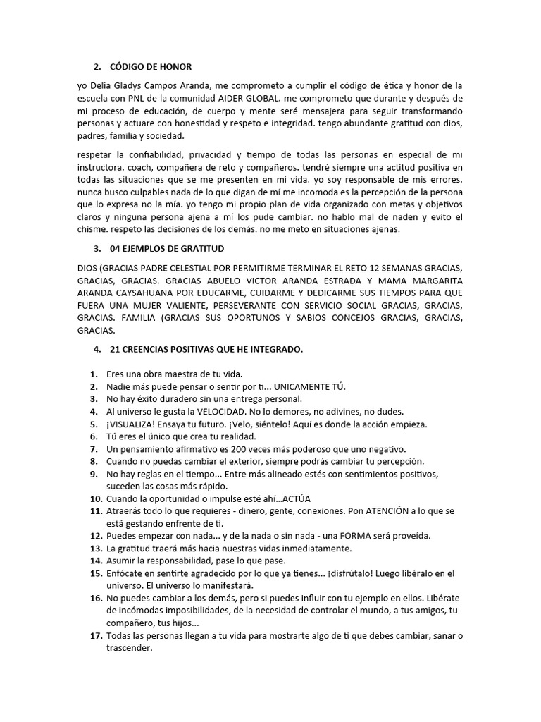 Código de Honor | PDF