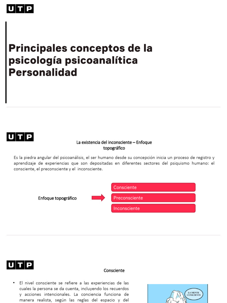 Principales Conceptos Del Psicoanálisis | PDF | Mente inconsciente | Psicoanálisis