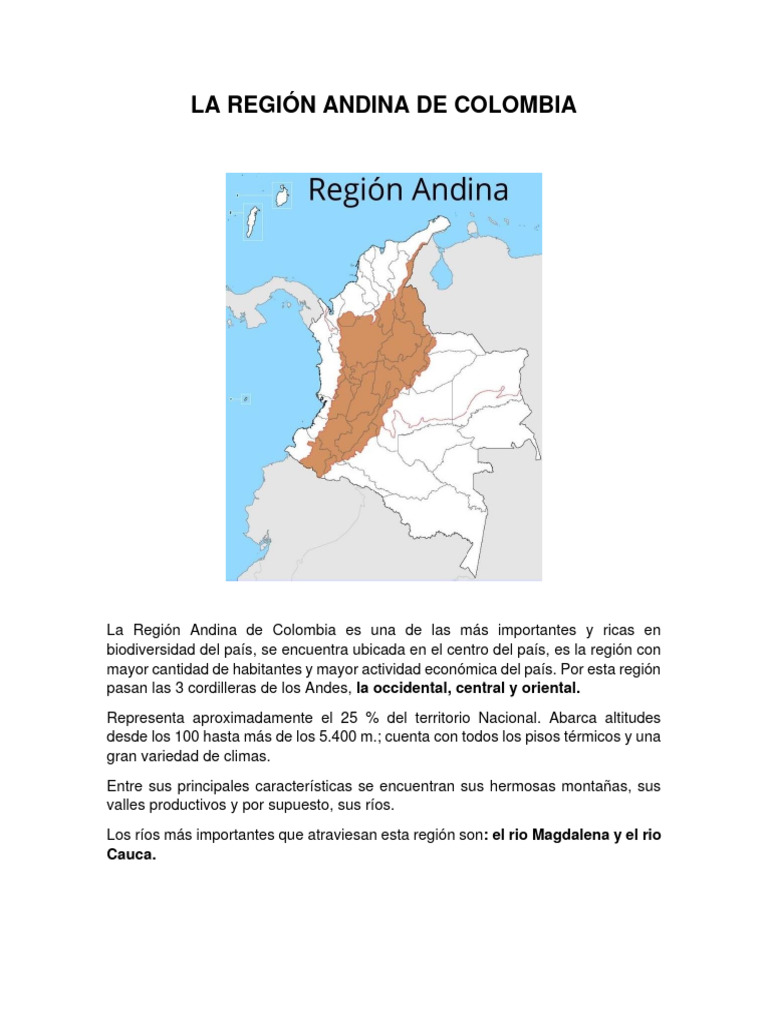 La Región Andina | PDF