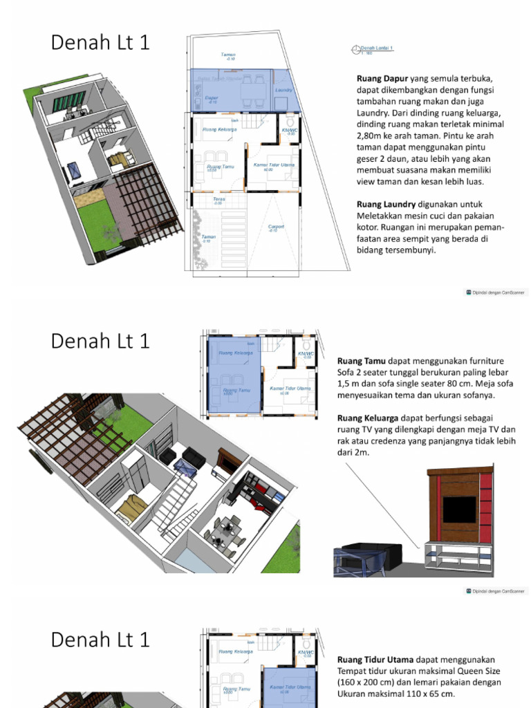 Denah Rumah 2 Lantai - Deva Nizar Fazari | PDF