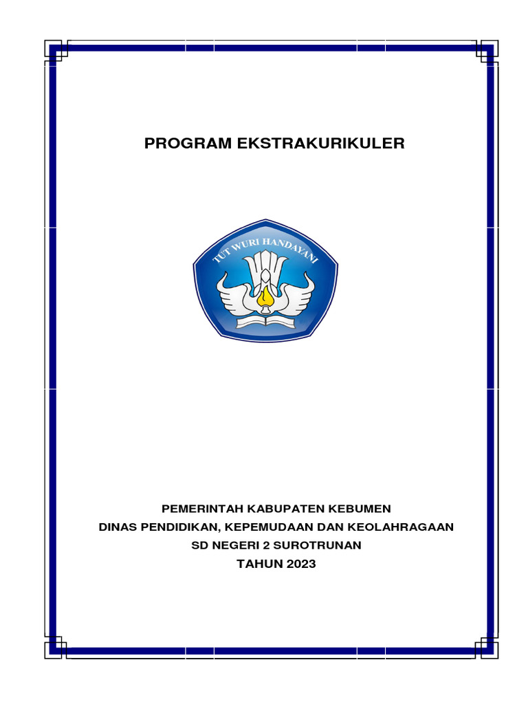 Program Ekstrakulikuler | PDF | Kesehatan Holistik