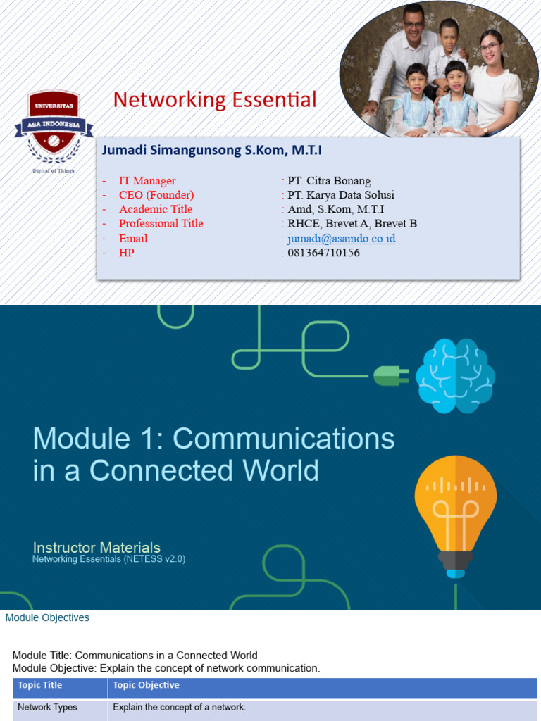 Network - Essentials - 01 - Communications in A Connected World - 1 | PDF | Computer Network ...