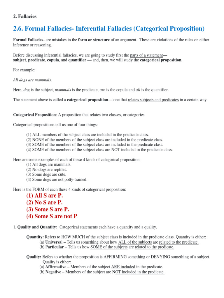 Fallacies-FORMAL-rev-1 | PDF