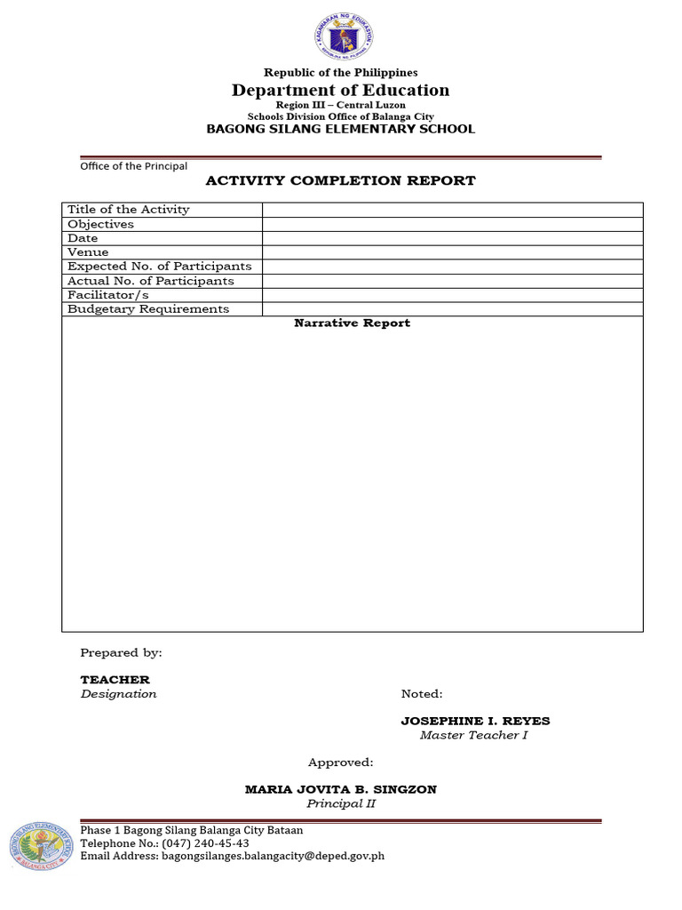 Acr Template 2023 2024 | PDF