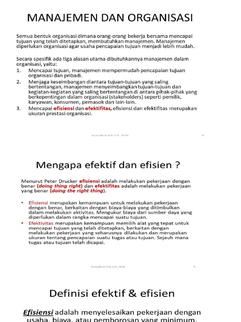 Pengantar Manajemen - 1 Pengertian, Proses, Jenis Dan Peranan ...