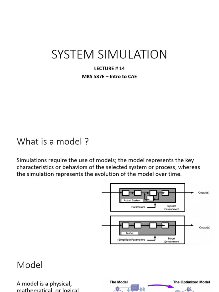 Lecture 14 - System Simulation | PDF