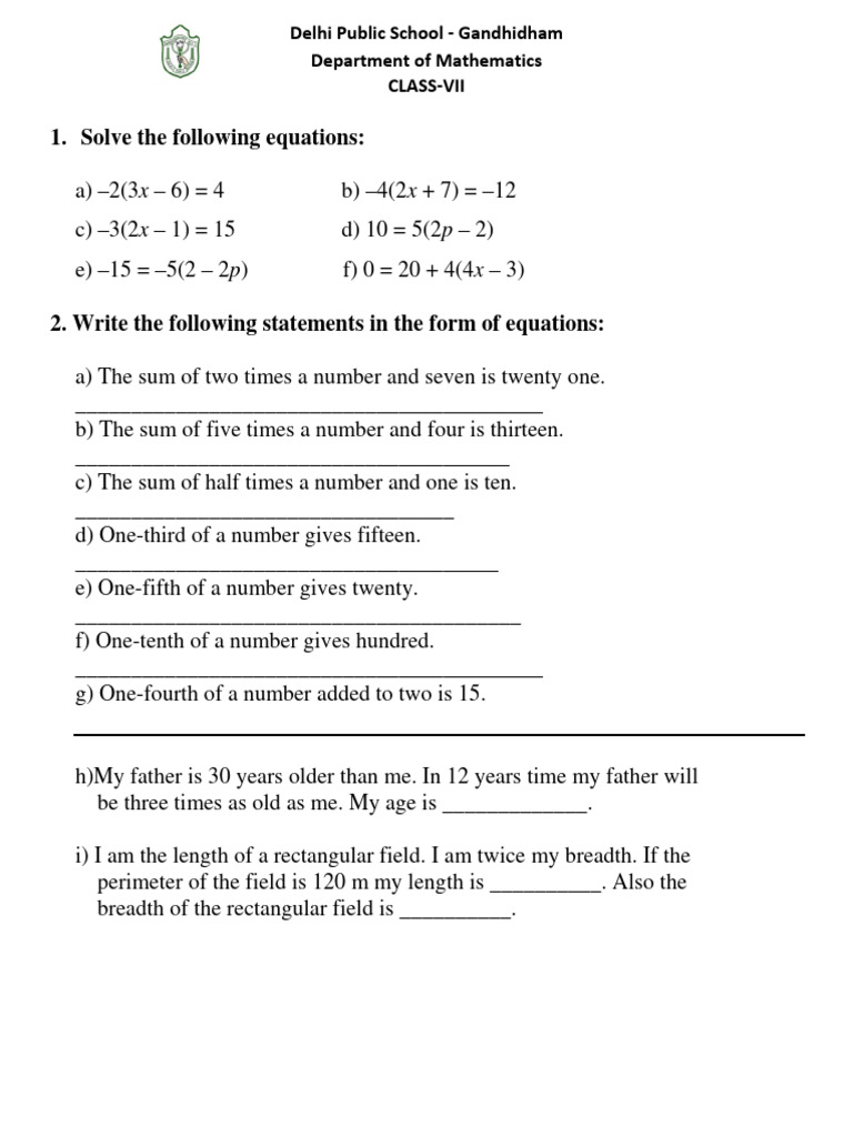 CBSE Clas 7 Maths Worksheet - Triangle and Its Properties | PDF