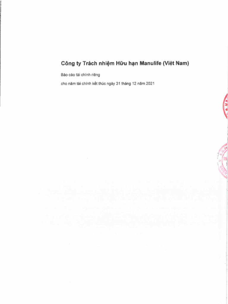 Manulife 2021 Seperate Vie | PDF Manulife 2021 Seperate Vie | PDF