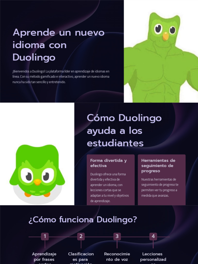 Aprende Un Nuevo Idioma Con Duolingo. | PDF