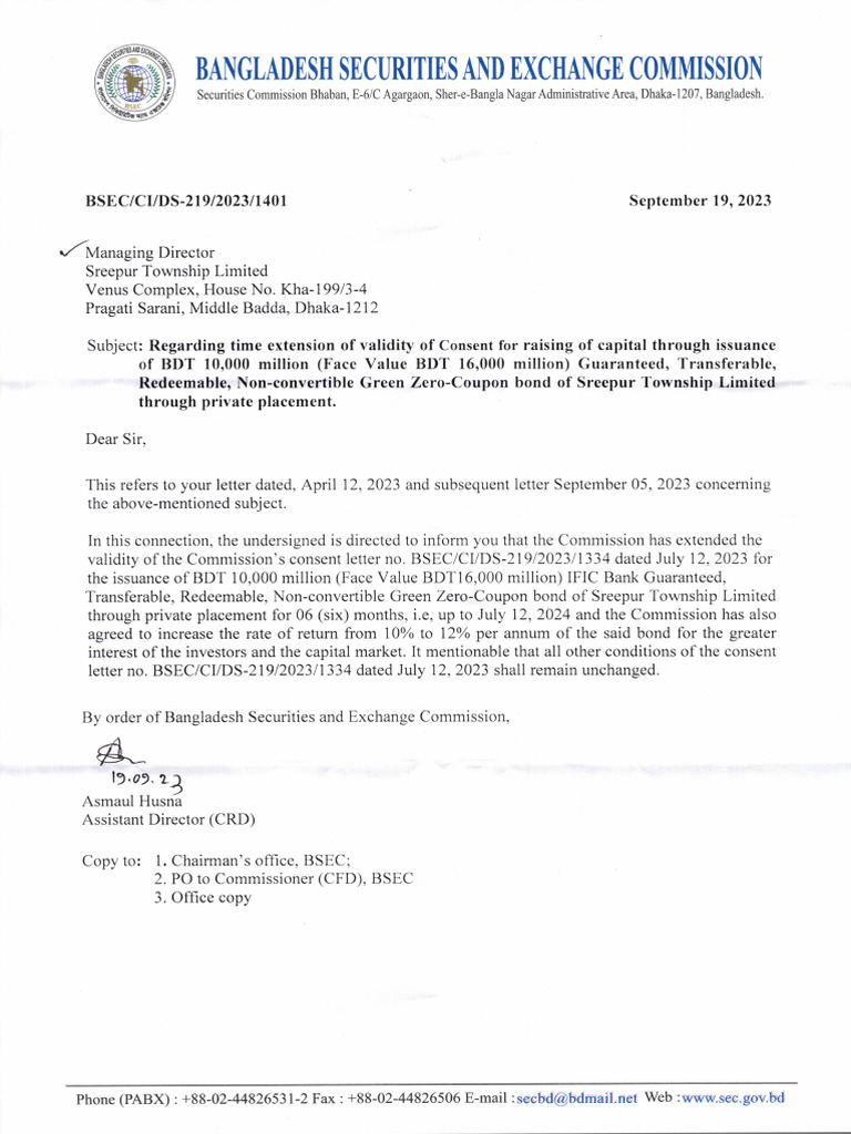 BSEC Approvals | PDF