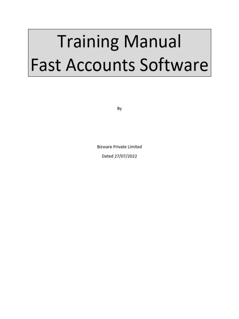 Digital Accounting Training Guide | PDF