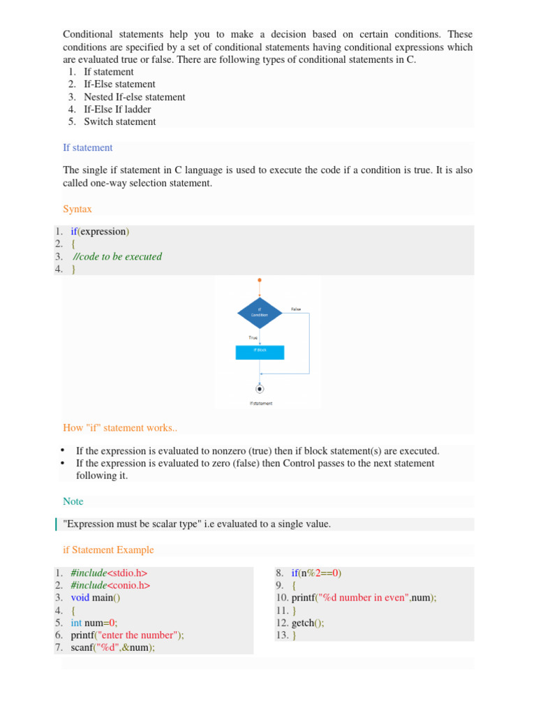 2.control & Conditional Statements | PDF 2.control & Conditional Statements | PDF