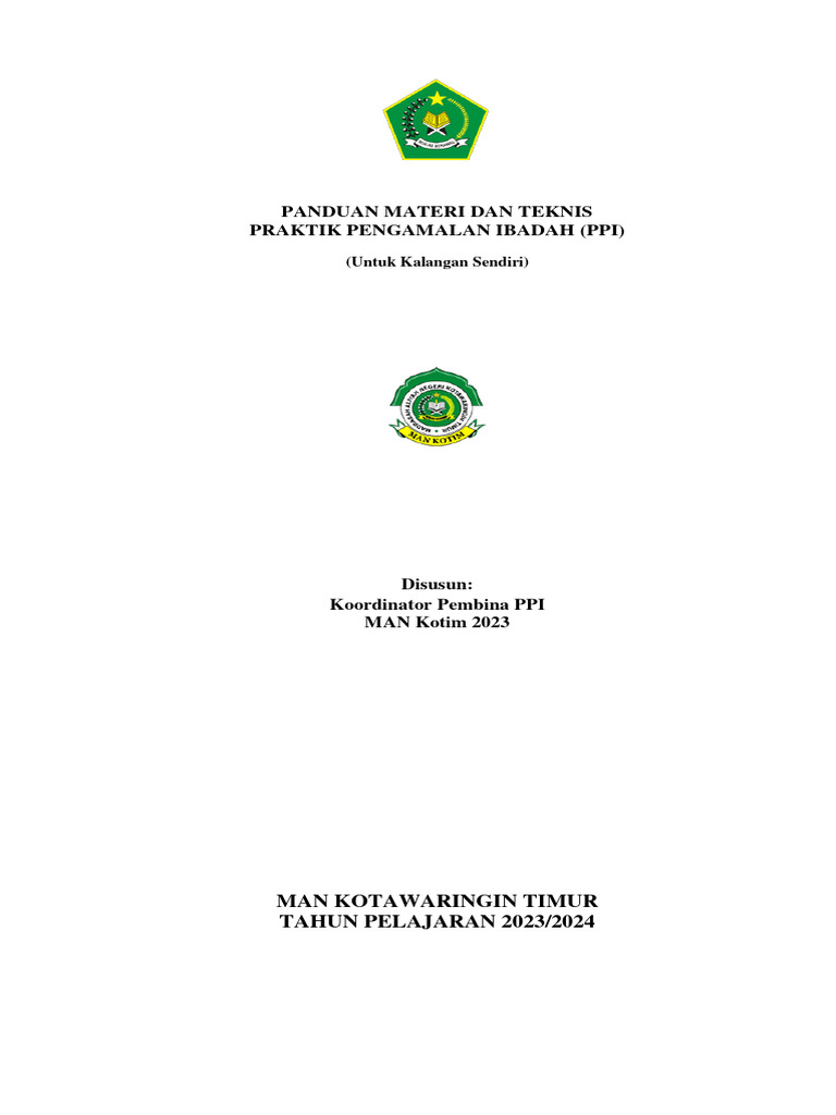 Buku Panduan Materi Ppi | PDF