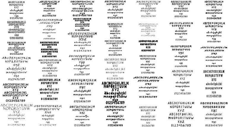 40 Font Bundle | PDF