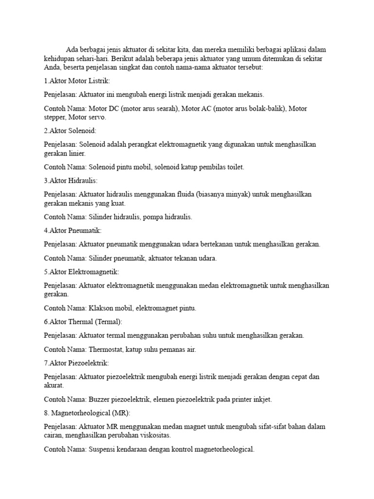 Sensor Akuator | PDF