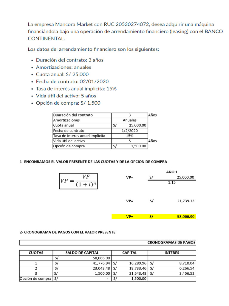 PC3 Ejercicio 15 - Conta Mypes | PDF
