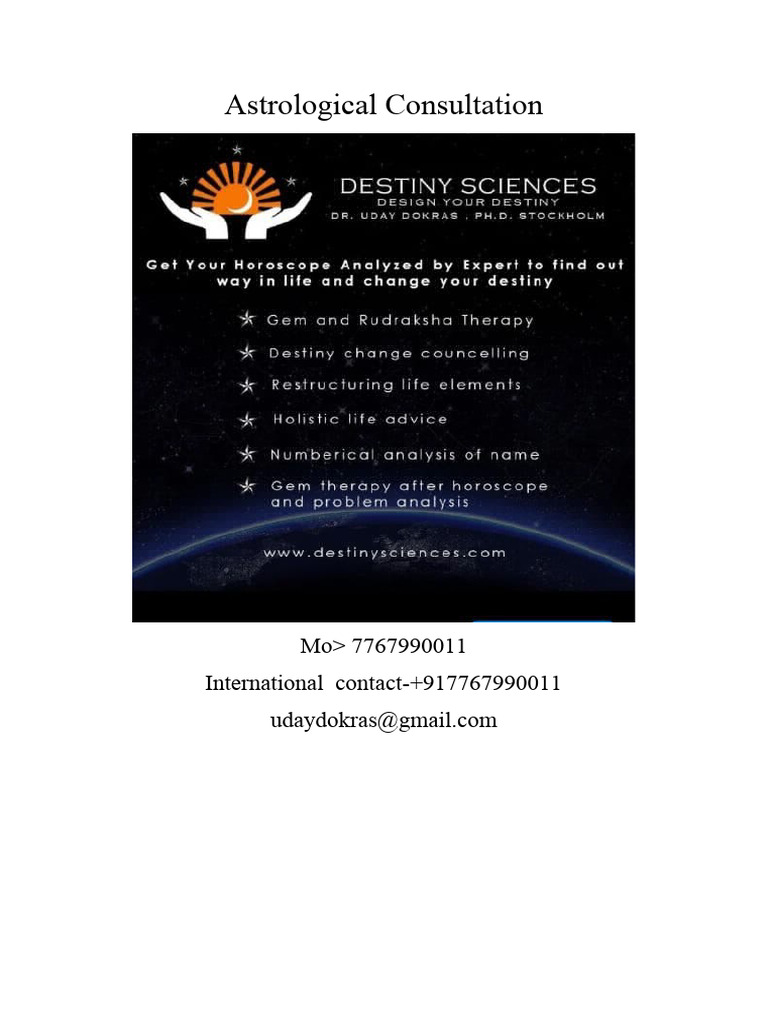 Astrological Consultation | PDF
