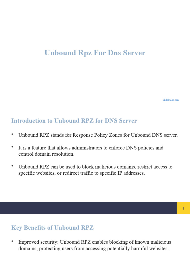Unbound RPZ For Dns Server | PDF