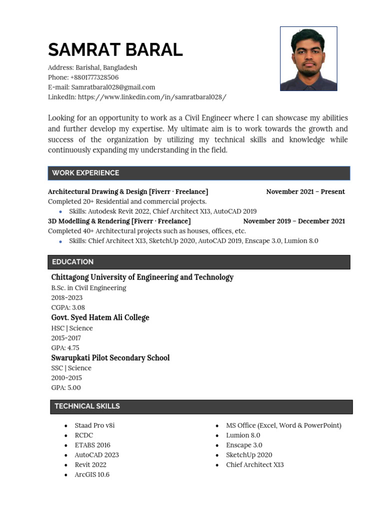 CV of Samrat Baral | PDF | Art