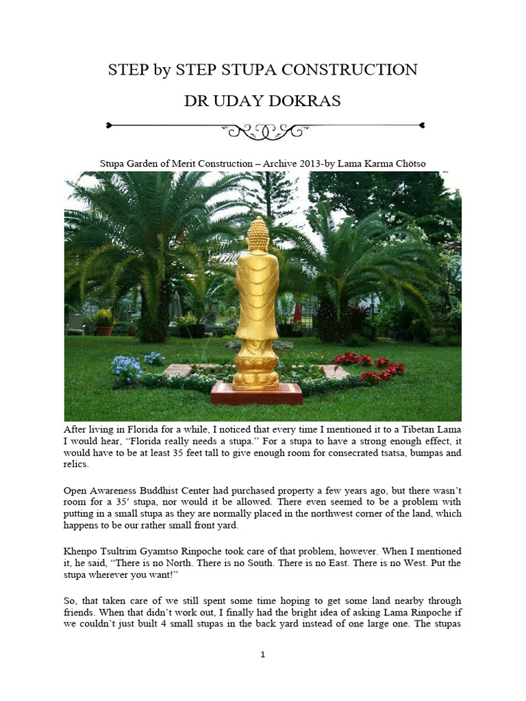 Step by Step Stupa Construction | PDF | Social Science