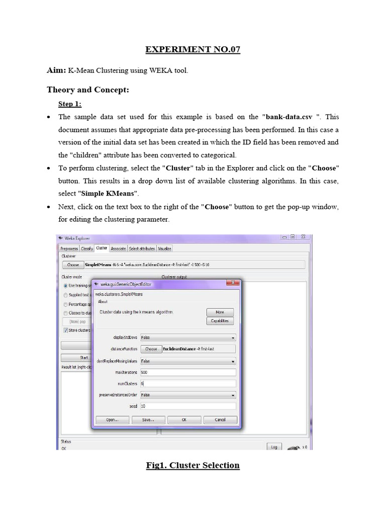 Experiment Clustering Pdf