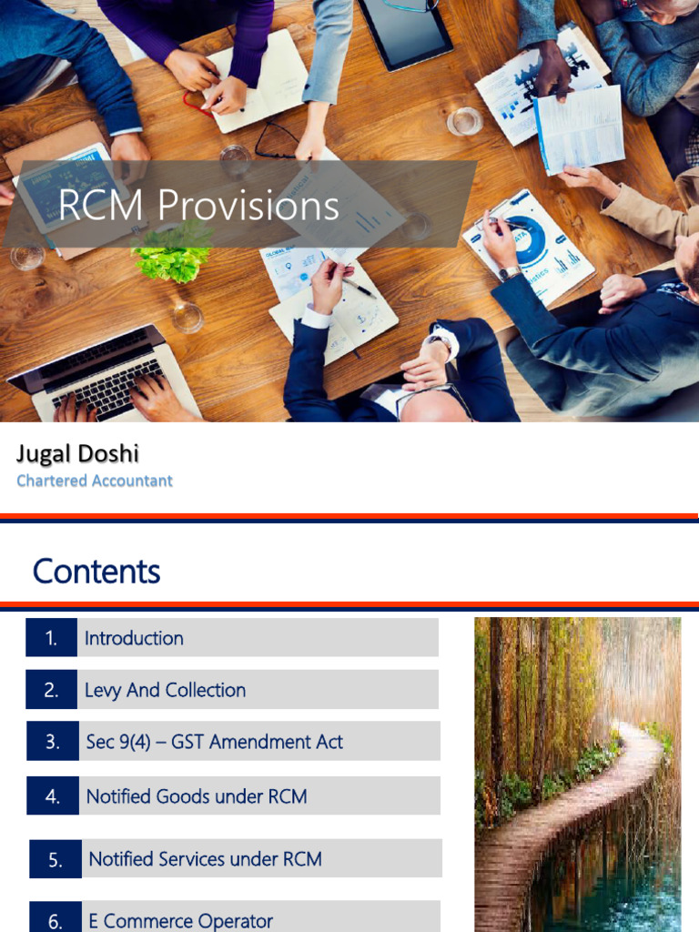 Understanding RCM Provisions in GST | PDF | Finance & Money Management