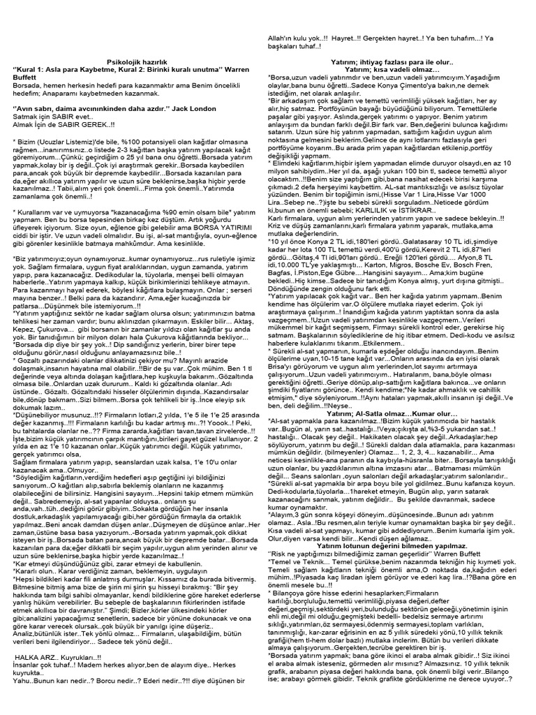 Baksoy - Notlar | PDF