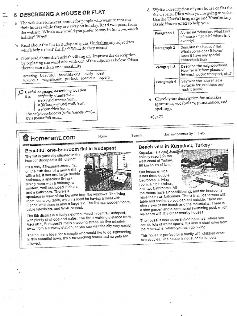 B1 Describing A House or A Flat | PDF