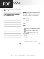 Focus 2 Workbook Answer Key | PDF