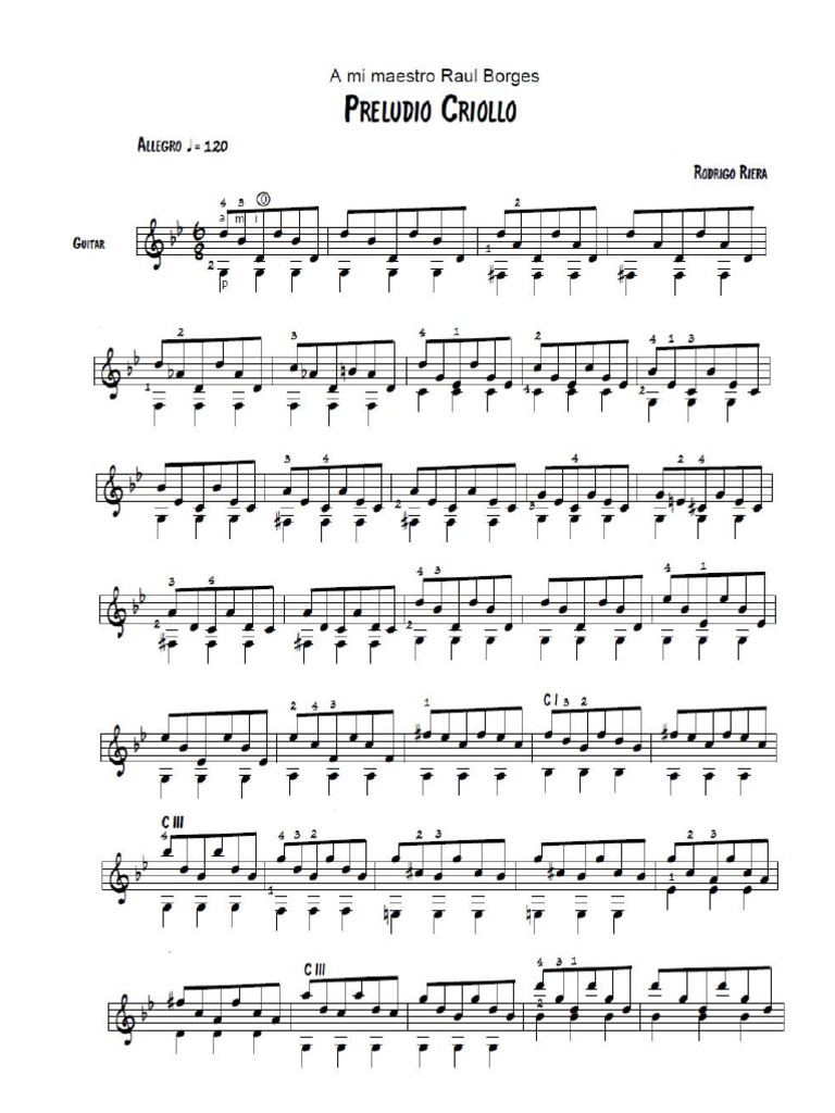 Rodrigo Rierra - Preludio Criollo | PDF