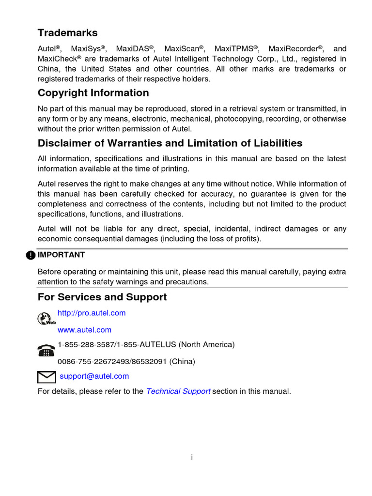 Maxisys Intelligent ADAS IA800 Calibration Toolset User Manual | PDF Maxisys Intelligent ADAS IA800 Calibration Toolset User Manual | PDF