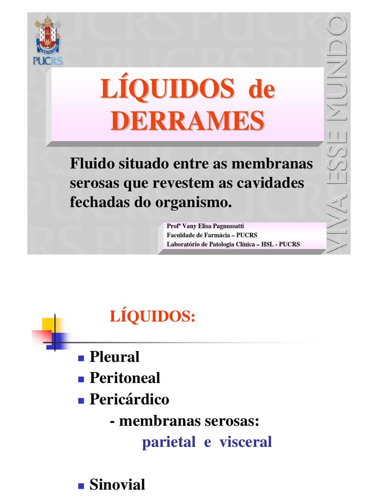 Liquidos de Derrame | PDF | Especialidades médicas | Medicina Clínica