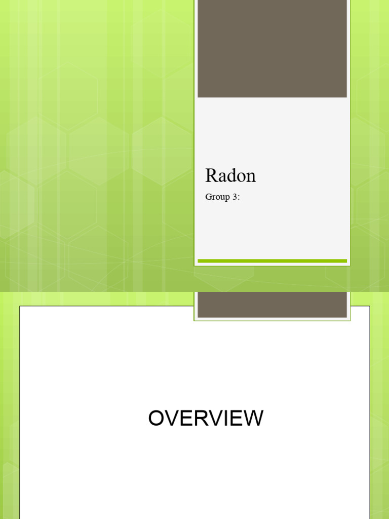 Radon Gas - Presentation | PDF