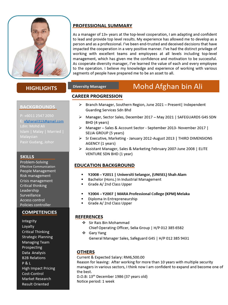 Contoh Resume Terbaik | PDF