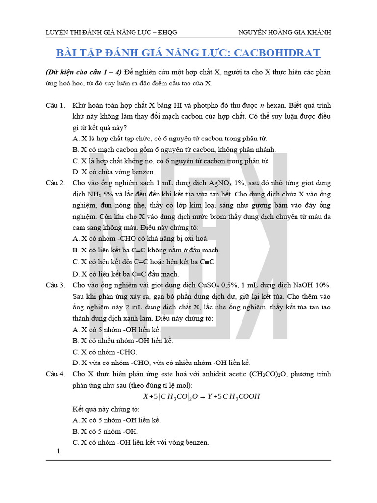 FILE 20230319 163342 ĐGNL Cacbohidrat | PDF