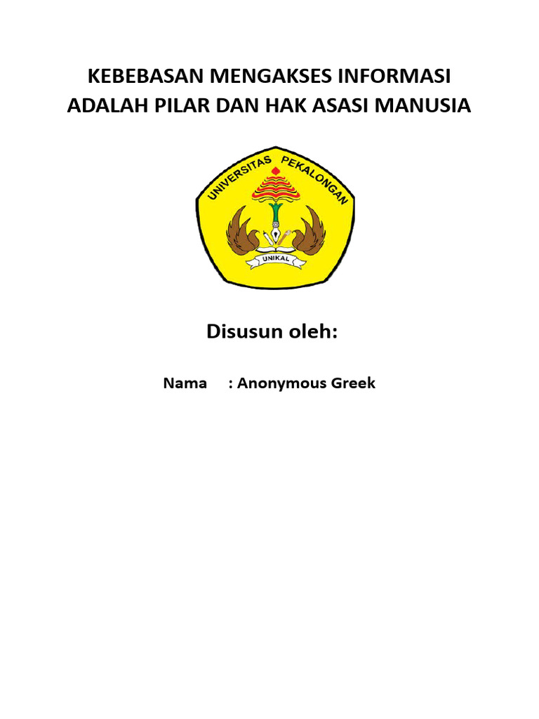Contoh Makalah Sederhana | PDF