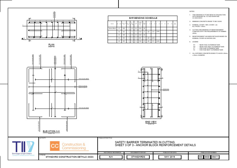 Reinforcement Details For Anchor Block | PDF