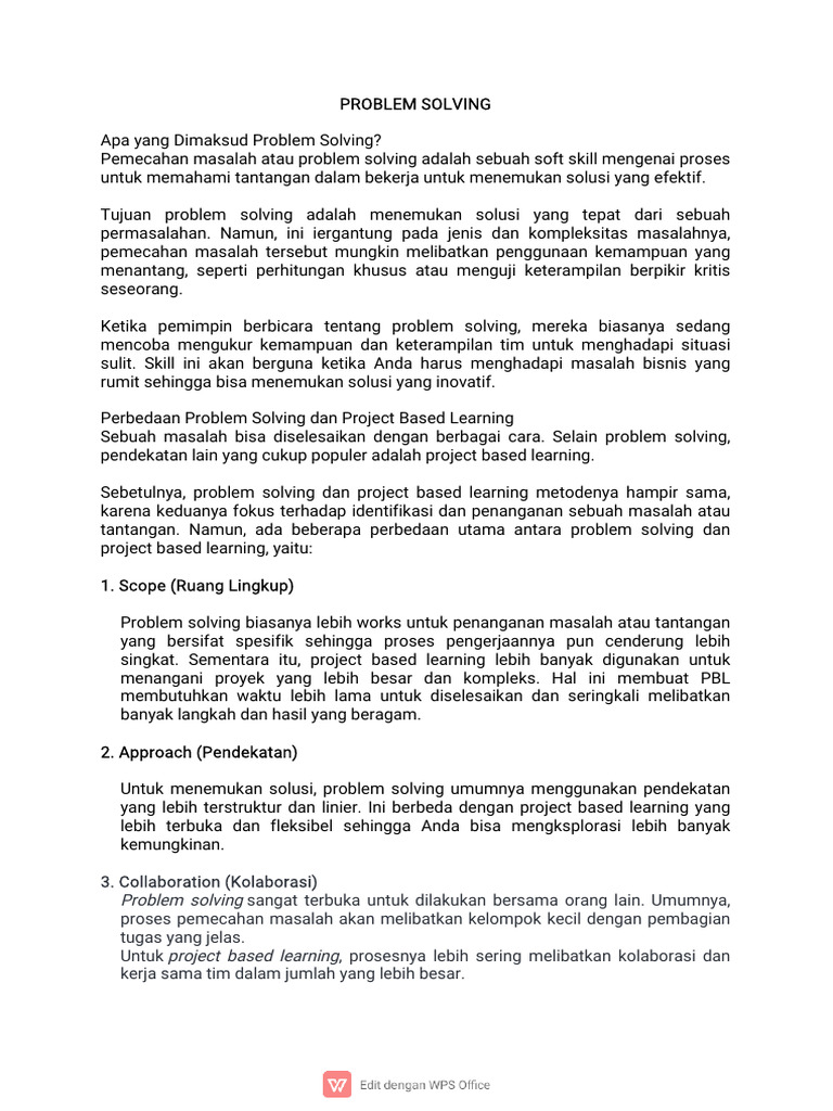 Problem Solving Dan Decision Making | PDF Problem Solving Dan Decision Making | PDF