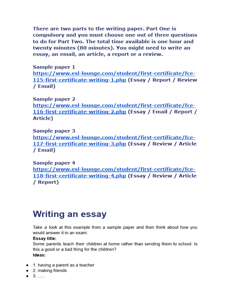 Writing First For Schools And Fce B2 Pdf
