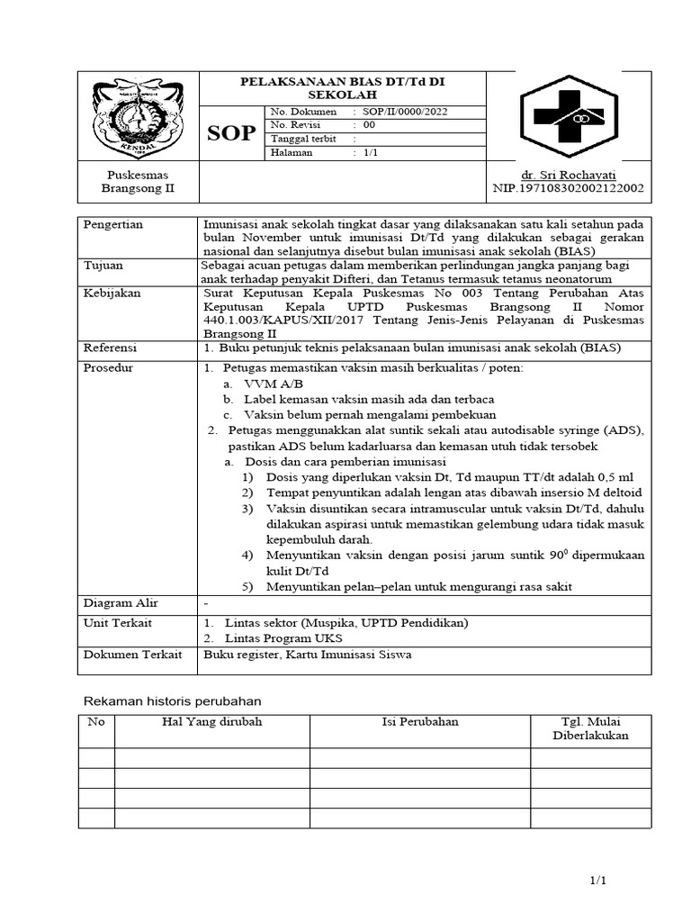 Sop Bias TD DT | PDF