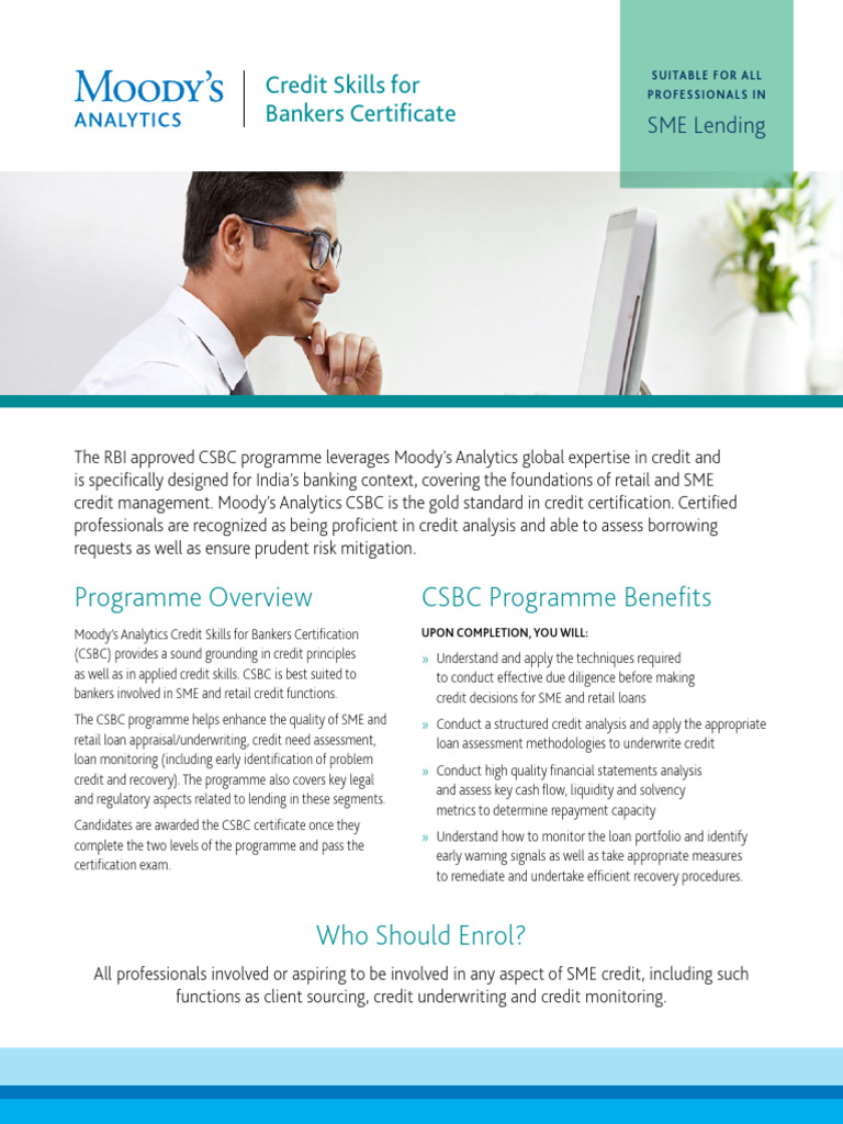 credit_skills_for_bankers_certificate_sme_india (1) | PDF | Loans | Risk