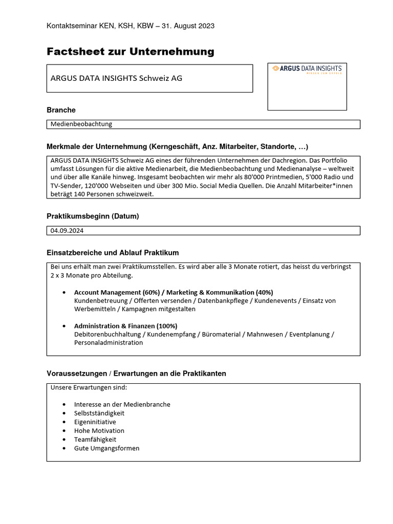 Argus Data Insights | PDF