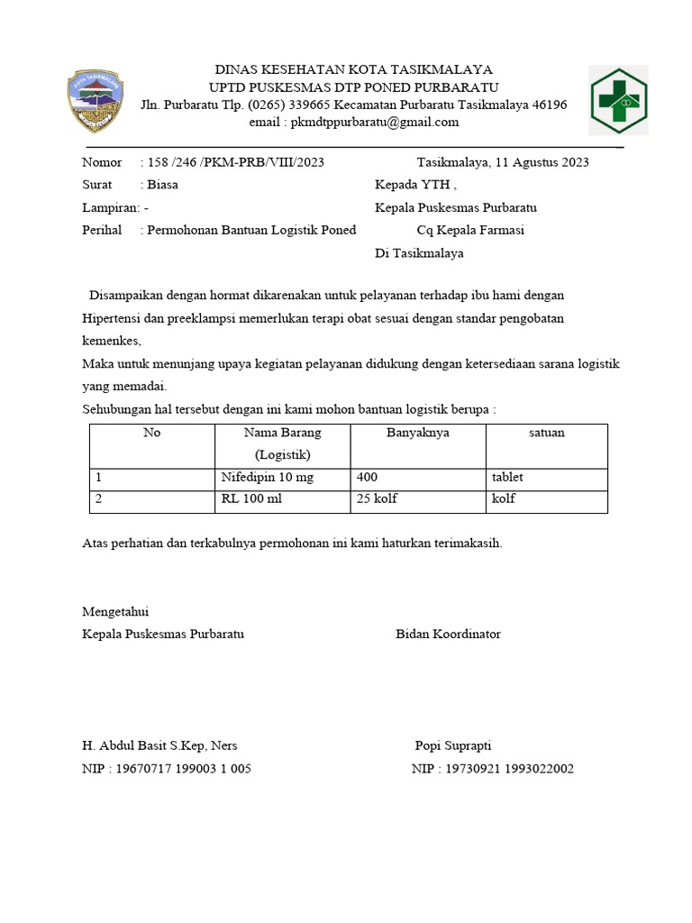 Lembar Amprah Obat | PDF