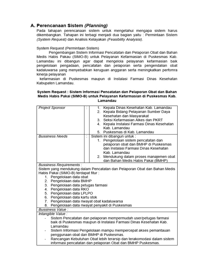 Planning SIMO B | PDF